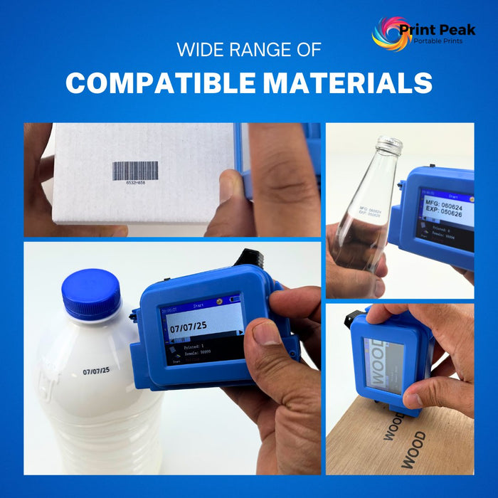 PrintPeak™ - Mini Handheld Printer | Perfect for Curved Surfaces [%25 OFF]