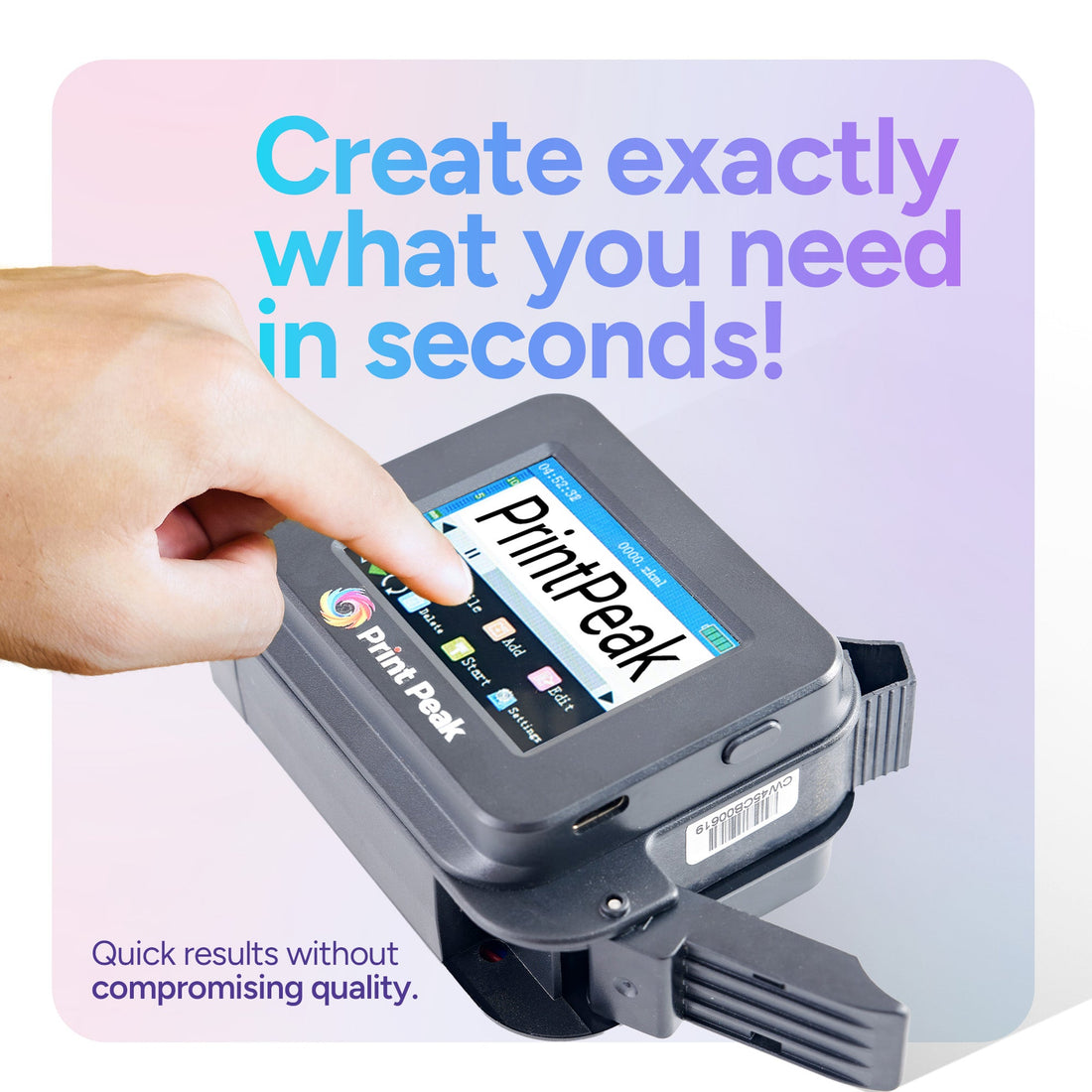 PrintPeak™ - Mini Handheld Inkjet Printer [%25 OFF]